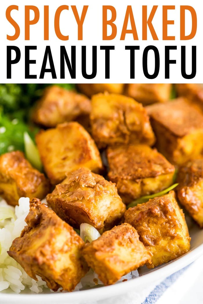 Baked Peanut Tofu - Eating Bird Food