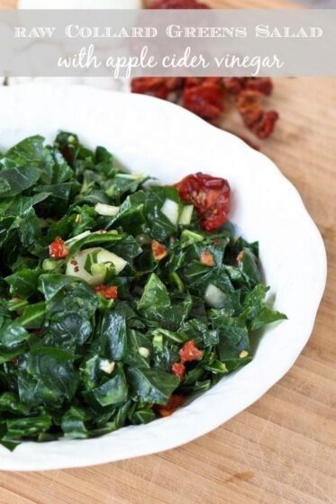Raw Collard Greens Salad - Eating Bird Food