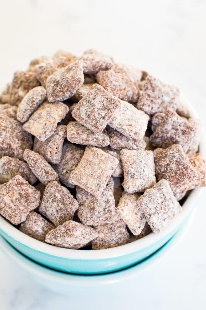 Protein Muddy Buddies - Eating Bird Food