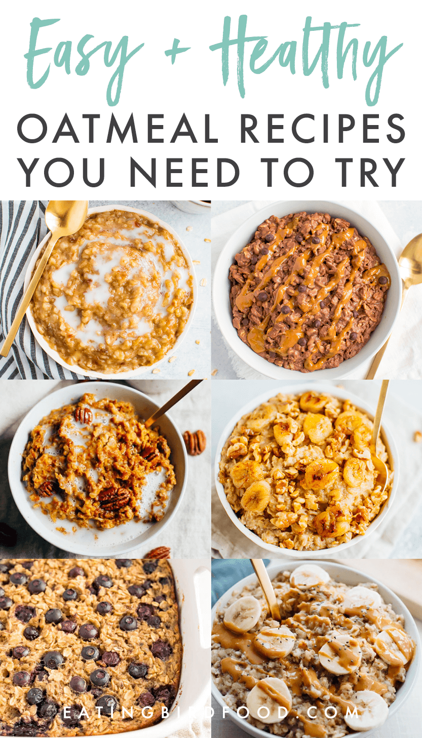 How to Make Oatmeal {4 Flavor Variations} - Eating Bird Food