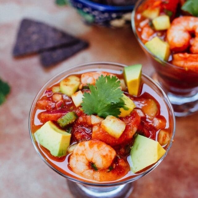 Mexican Shrimp Cocktail - Eating Bird Food