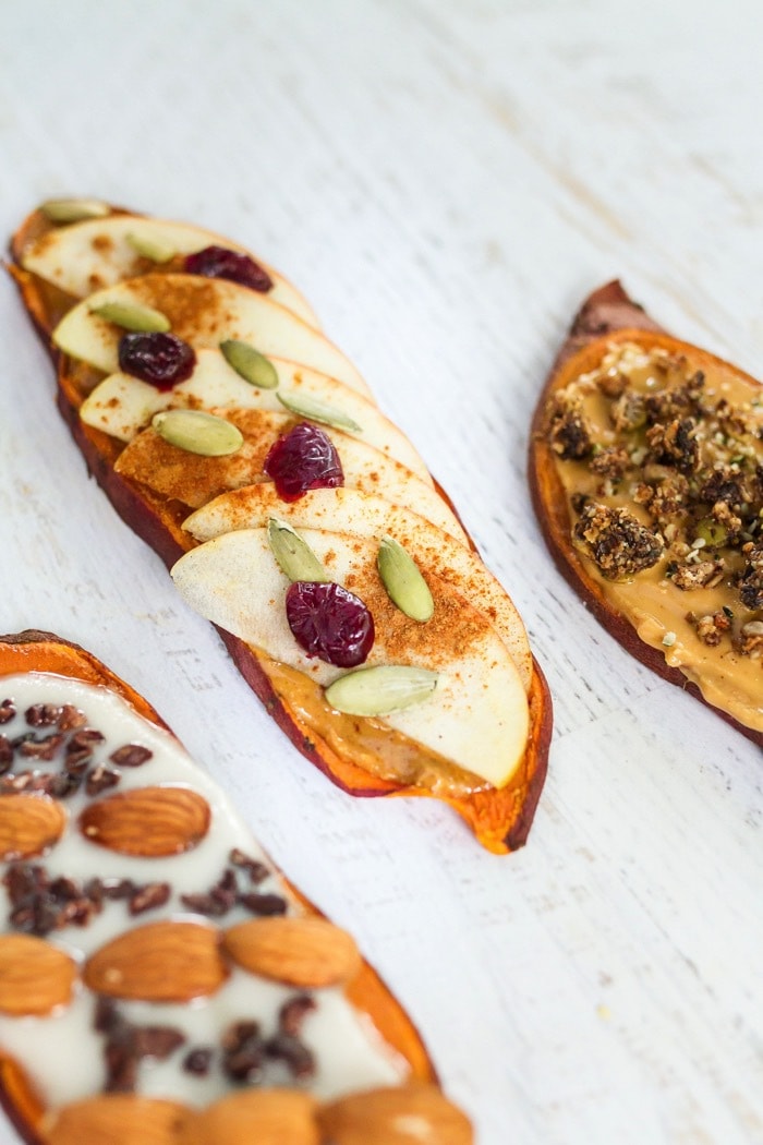 Breakfast Sweet Potato Toast 4-Ways -- Eating Bird Food