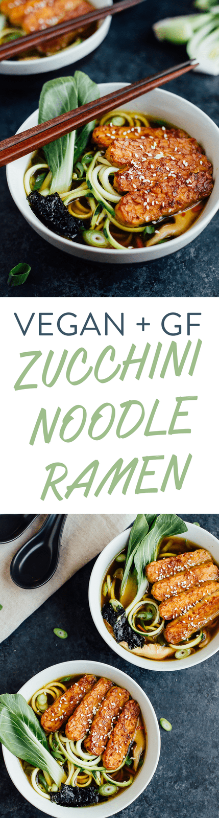 Zucchini Noodle Ramen - Eating Bird Food