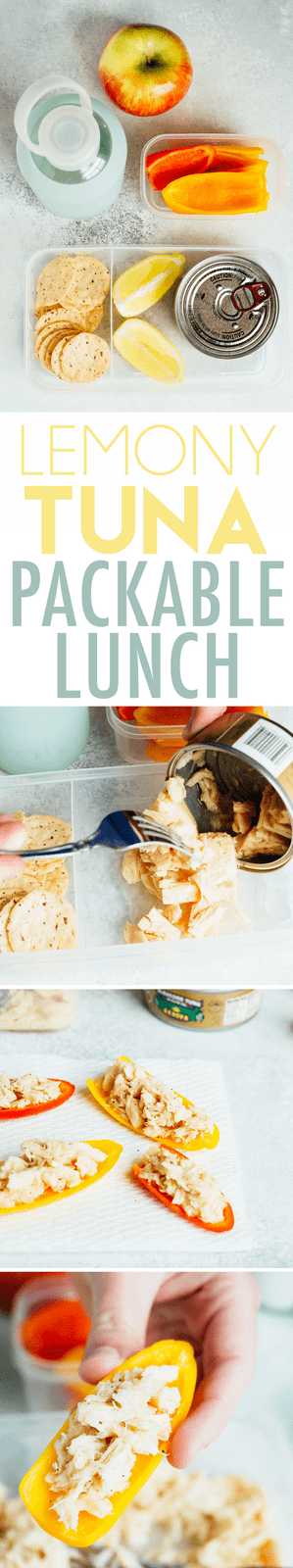Simple Lemony Tuna Salad Packable Lunch | Eating Bird Food