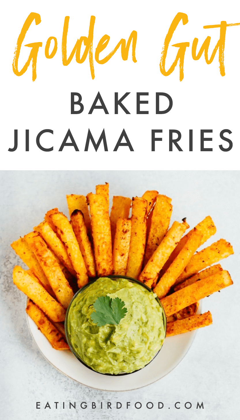 Golden Baked Jicama Fries {Vegan} - Eating Bird Food