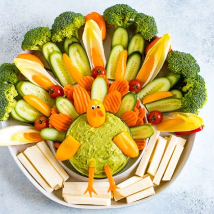 Thanksgiving Turkey Veggie Tray - Eating Bird Food