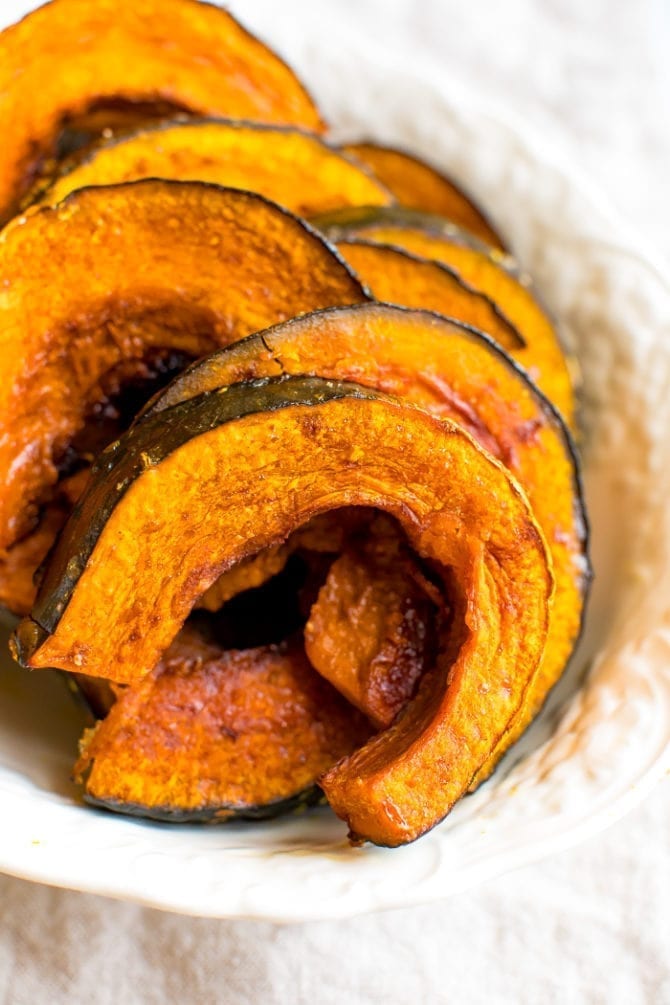Cinnamon Maple Roasted Kabocha Squash | Eating Bird Food
