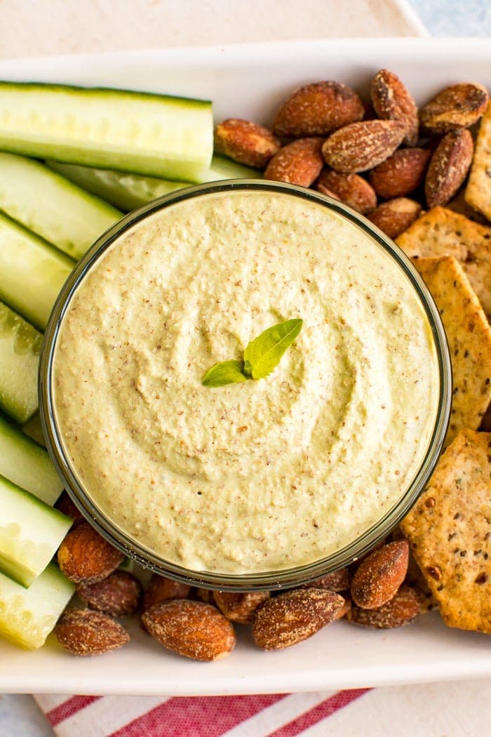 Almond Pesto Dip (or Sauce) - Eating Bird Food