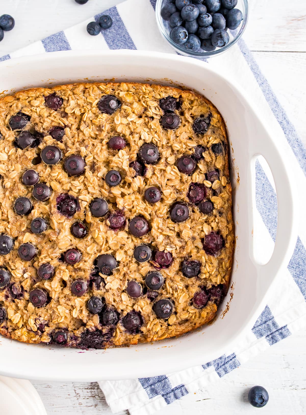 {Easy} Blueberry Baked Oatmeal - Eating Bird Food