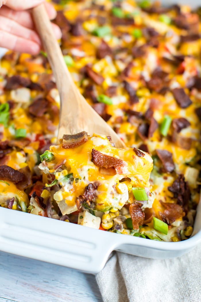 Confetti Chicken Casserole - Eating Bird Food