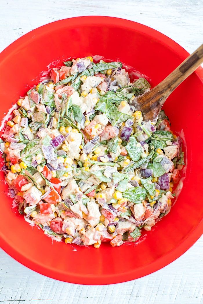 Confetti Chicken Casserole - Eating Bird Food