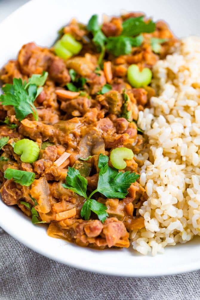 Vegan Red Beans and Rice - Eating Bird Food