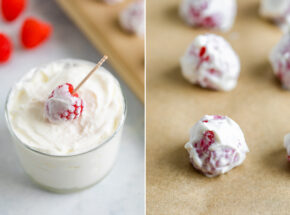 Chocolate Covered Frozen Raspberries - Eating Bird Food