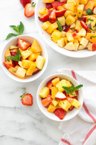 Fruit Salad with Mint and Maple - Eating Bird Food