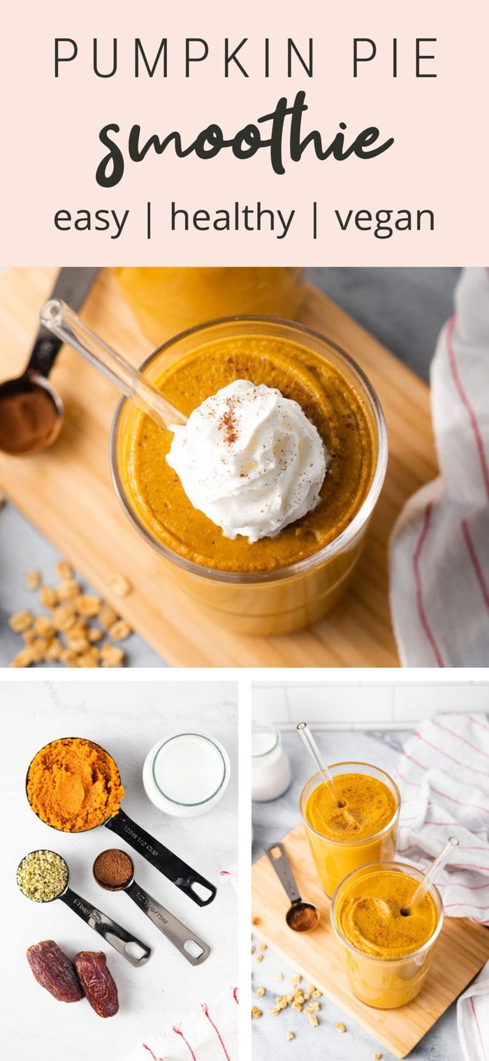Healthy Pumpkin Pie Smoothie {No Banana} - Eating Bird Food