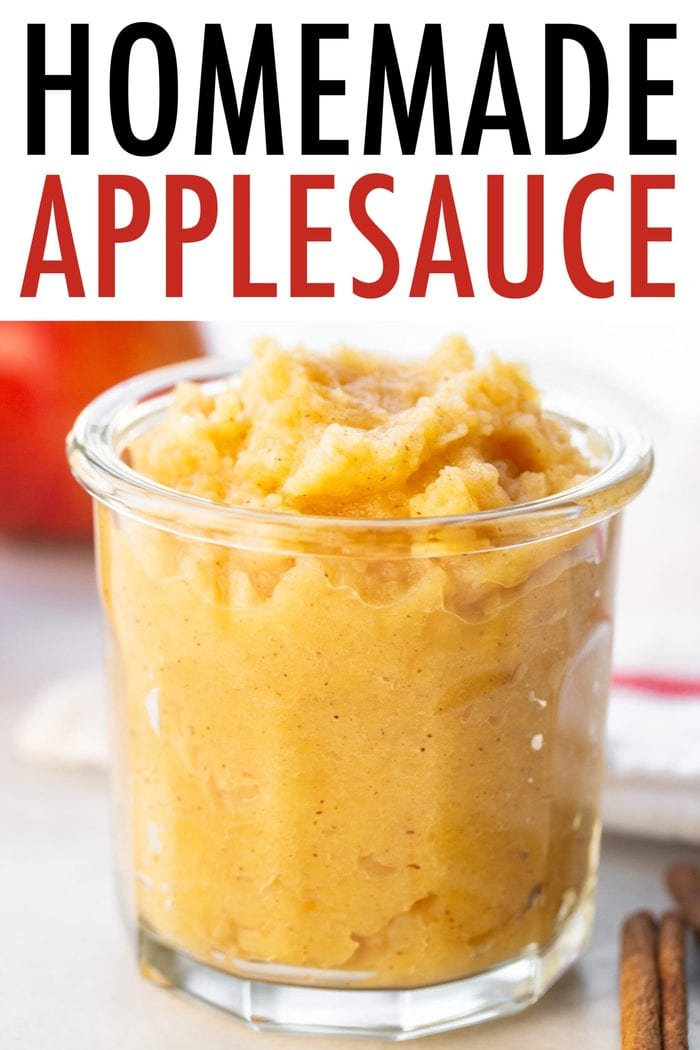 Homemade Applesauce {No Sugar Added} - Eating Bird Food