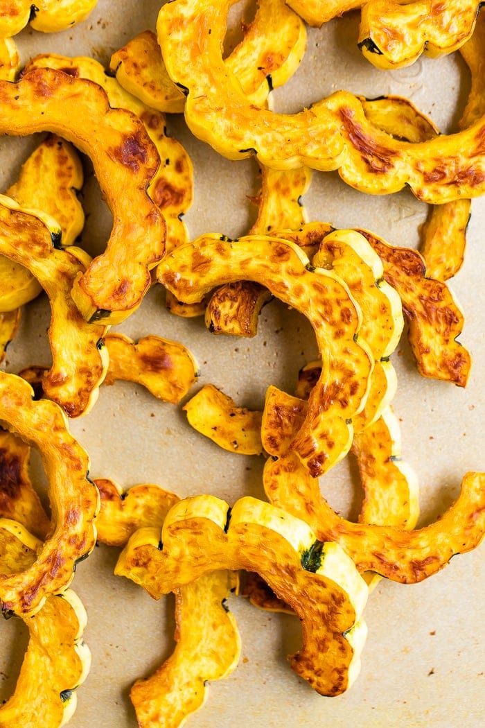 Easy Roasted Delicata Squash - Eating Bird Food