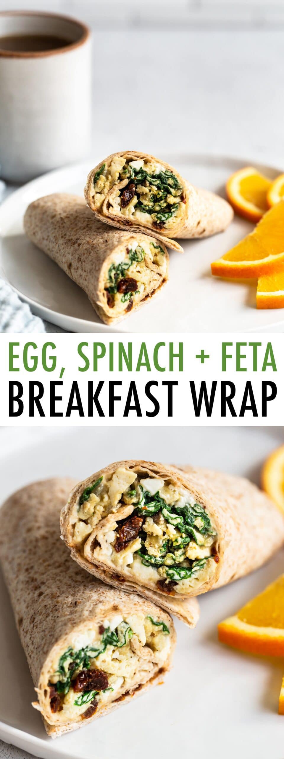Egg, Spinach and Feta Breakfast Wrap - Eating Bird Food