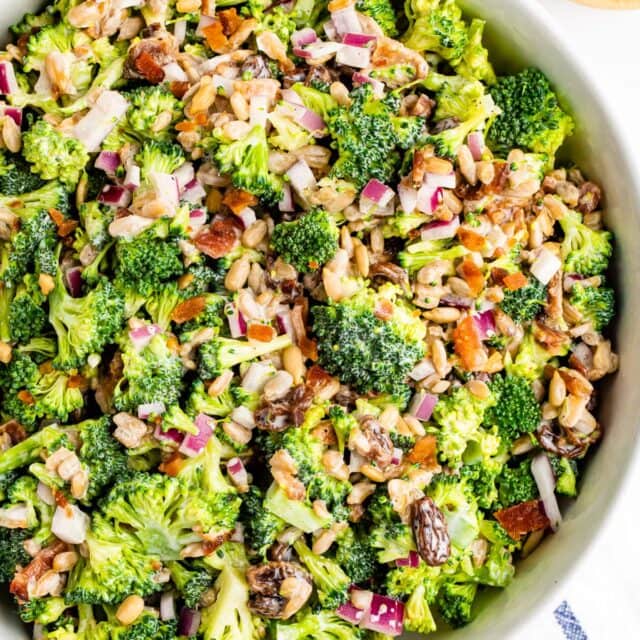 Classic Broccoli Salad - Eating Bird Food