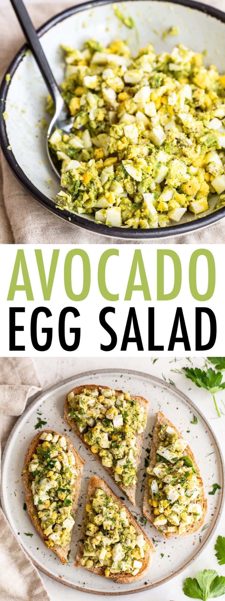 Easy Healthy Avocado Egg Salad - Eating Bird Food