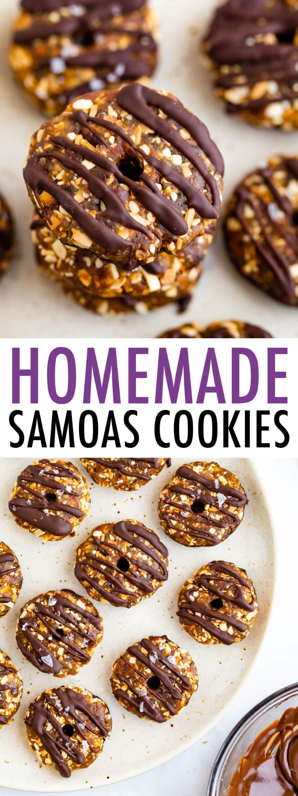 Homemade Samoas {4 Ingredients} - Eating Bird Food