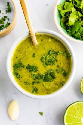 Easy Cilantro Lime Dressing {5 Minutes} - Eating Bird Food