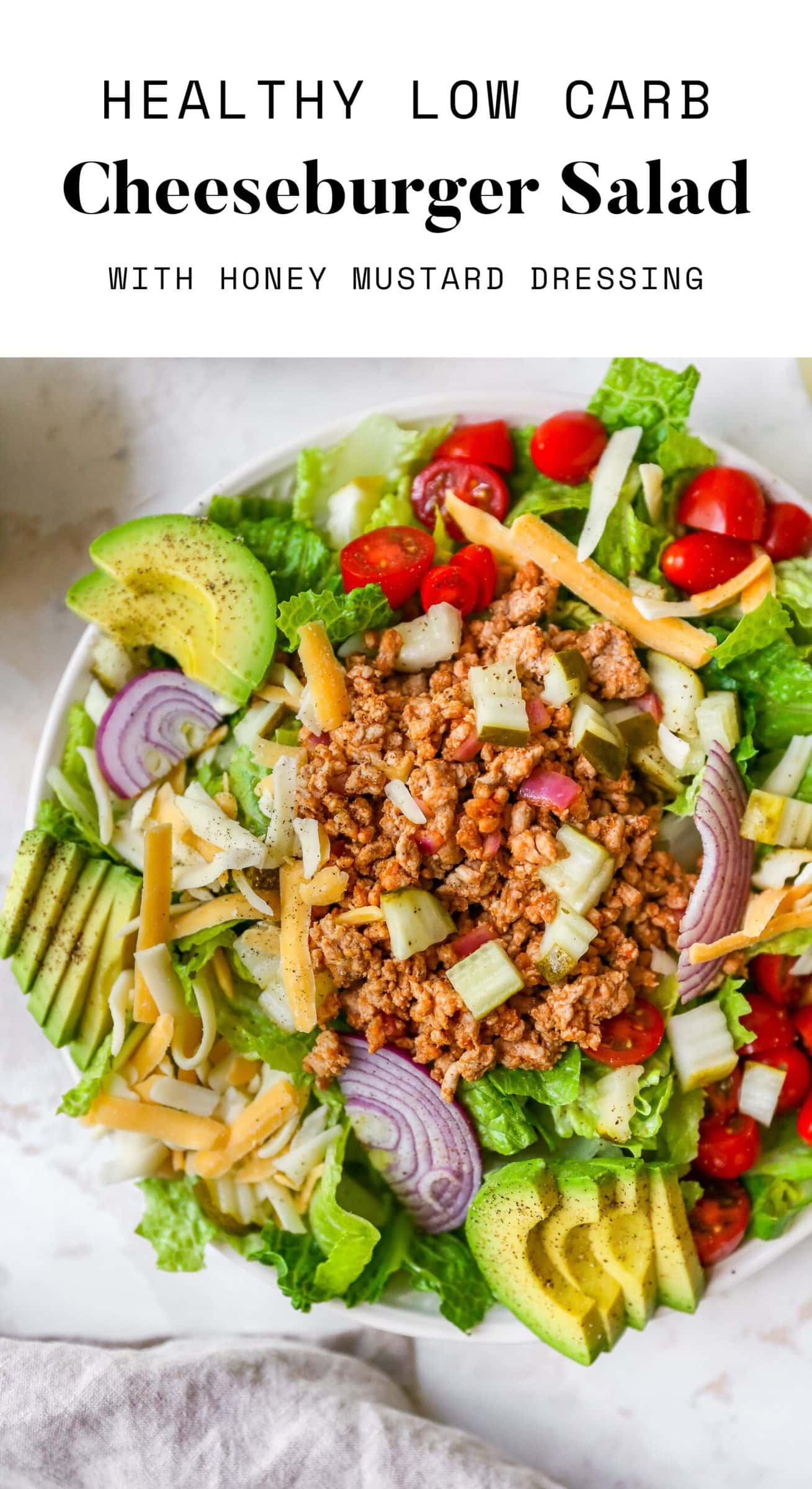 Low Carb Cheeseburger Salad - Eating Bird Food