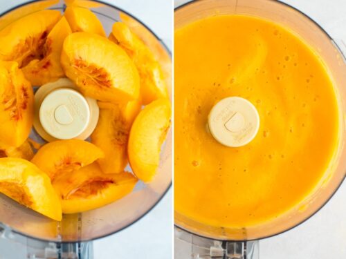 Easy Peach Puree {For Babies or Recipes} - Eating Bird Food