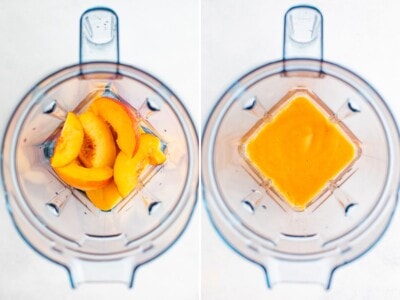 Easy Peach Puree {For Babies or Recipes} - Eating Bird Food