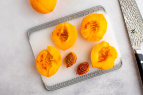 Easy Peach Puree {For Babies or Recipes} - Eating Bird Food