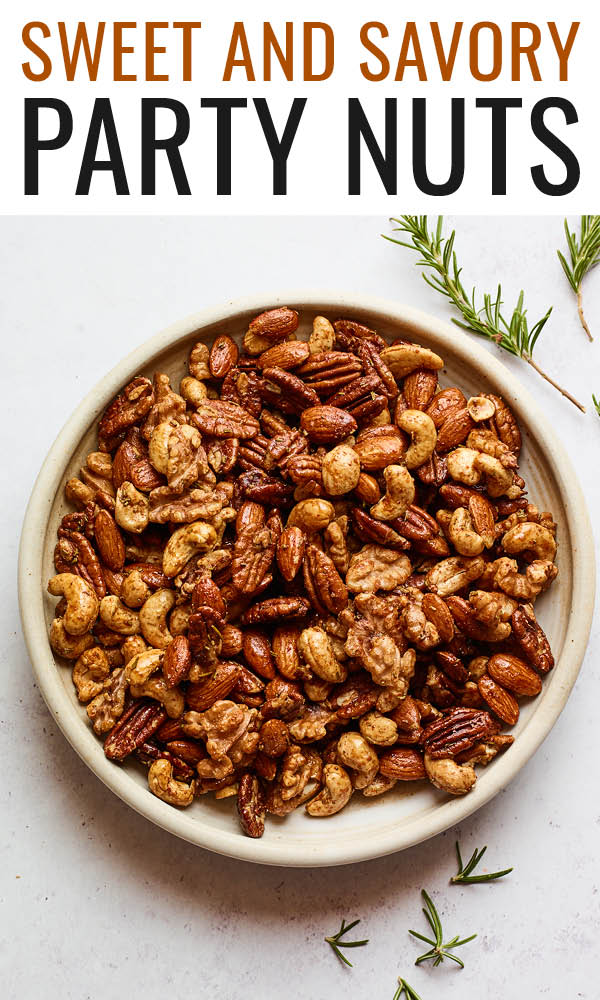 Sweet and Savory Party Nuts - Eating Bird Food