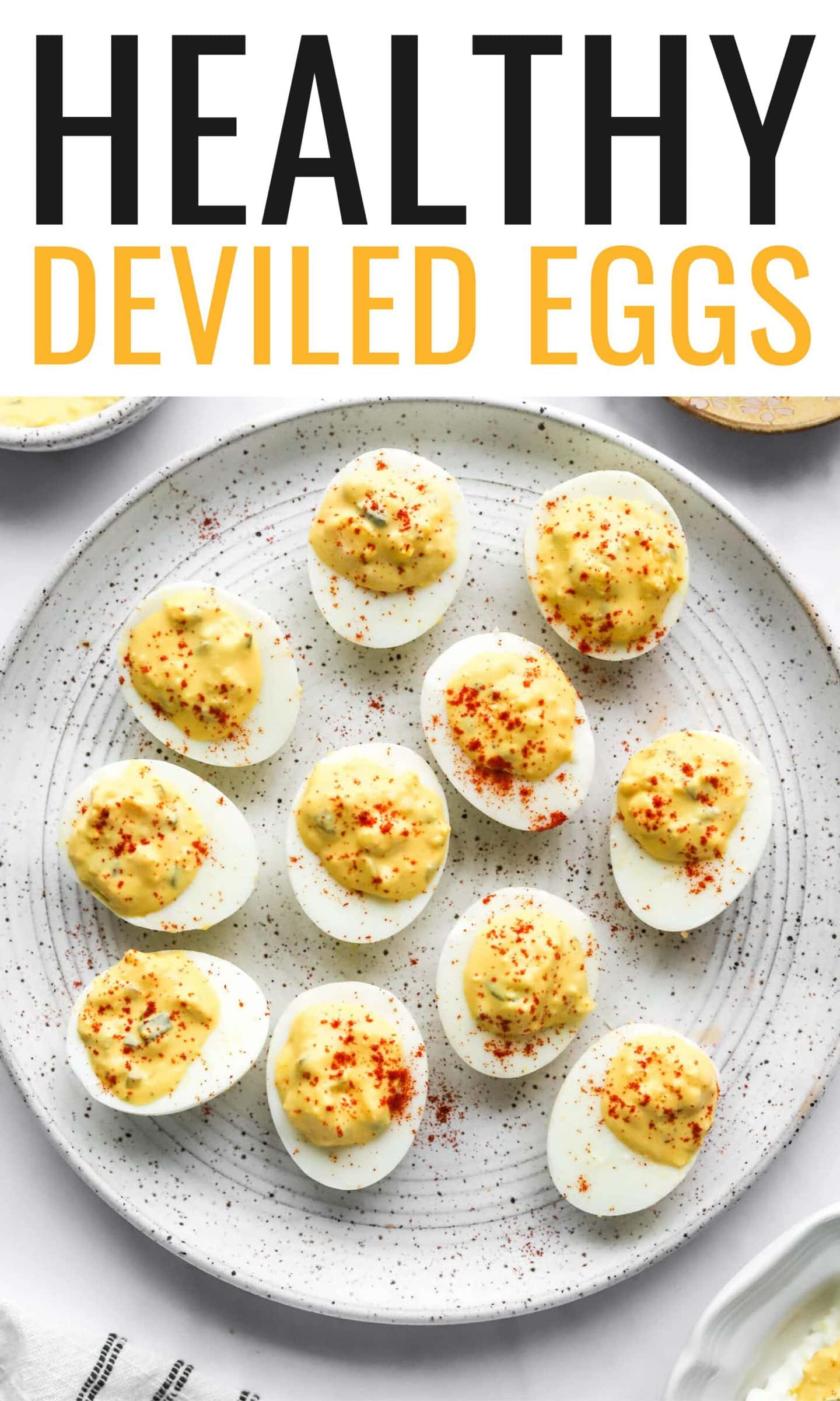 Healthy Deviled Eggs - Eating Bird Food