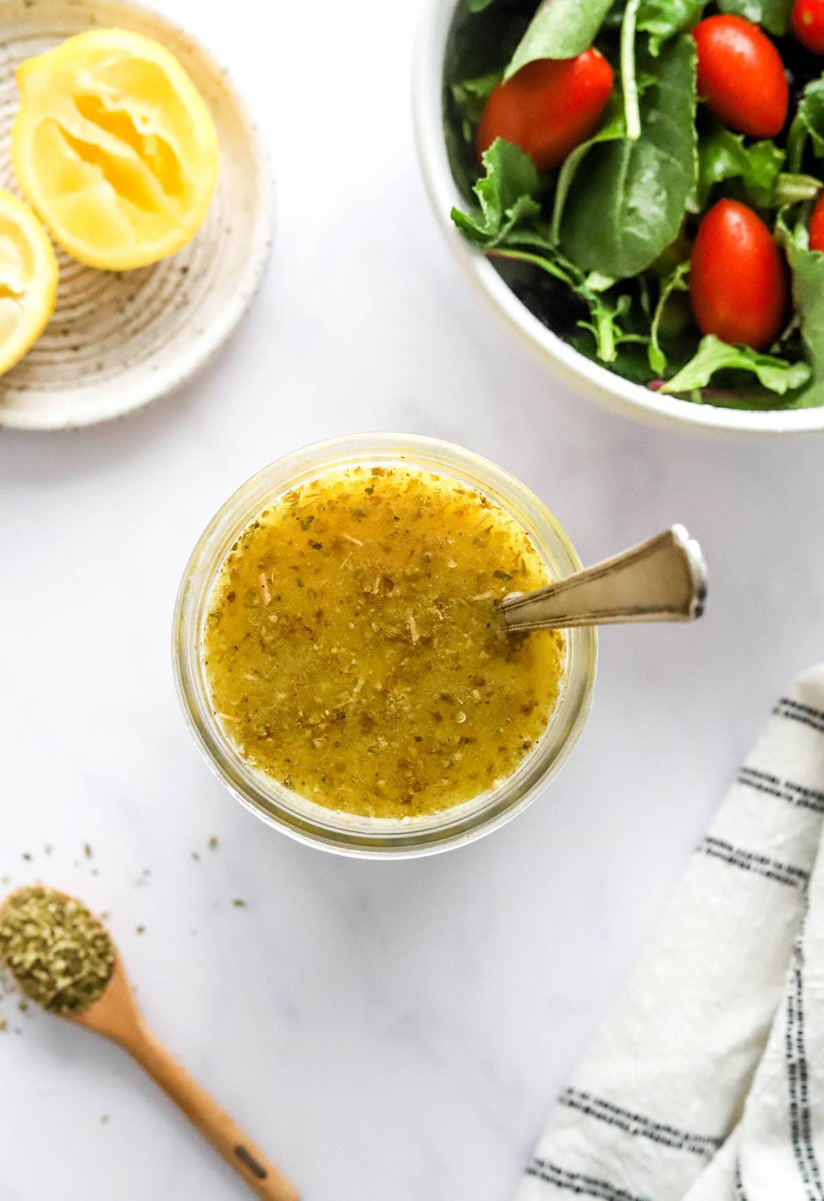 Lemon Vinaigrette Dressing - Eating Bird Food