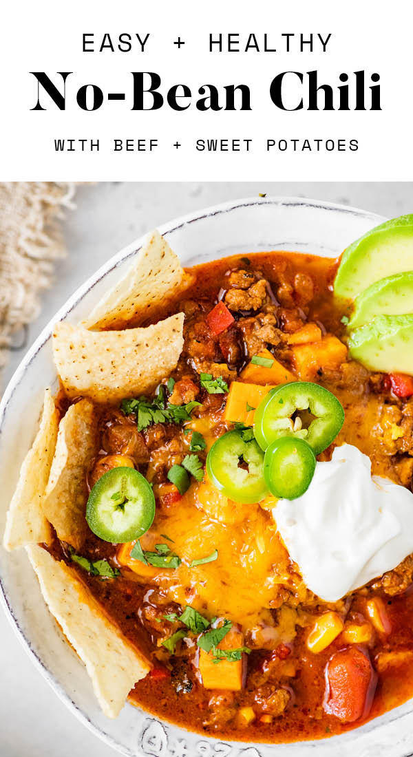 No-Bean Chili (Beef Chili) - Eating Bird Food
