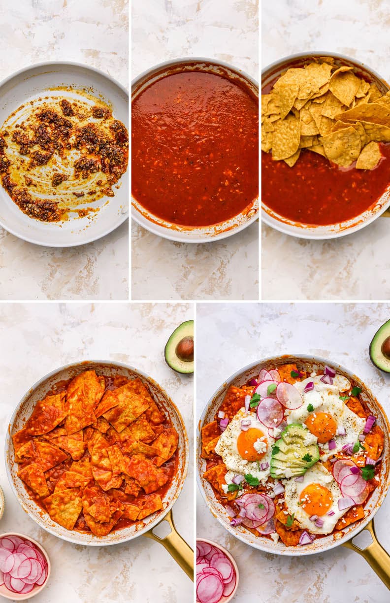 Red Chilaquiles - Eating Bird Food