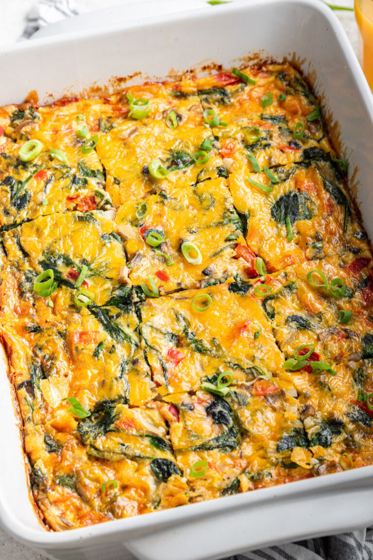 Vegetarian Hash Brown Breakfast Casserole - Eating Bird Food