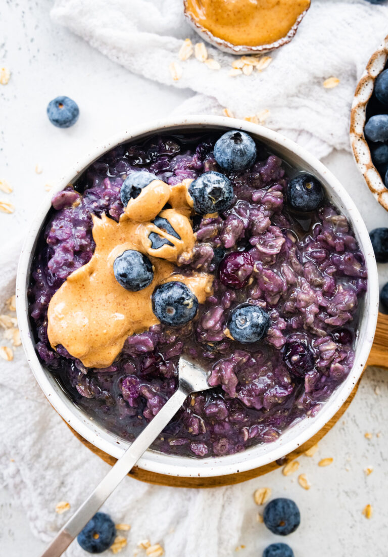 Blueberry Oatmeal - Eating Bird Food