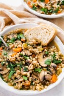 Mushroom Barley Soup - Eating Bird Food