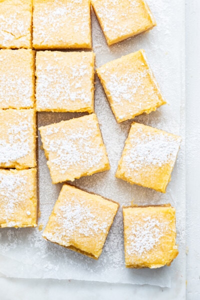 Healthy Lemon Bars (6 Ingredients) - Eating Bird Food
