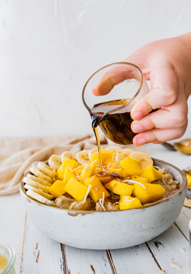 Easy Tropical Oatmeal - Eating Bird Food