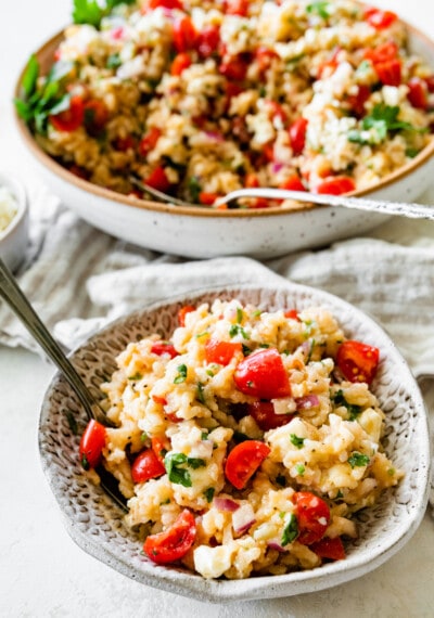 Mediterranean Brown Rice Salad - Eating Bird Food