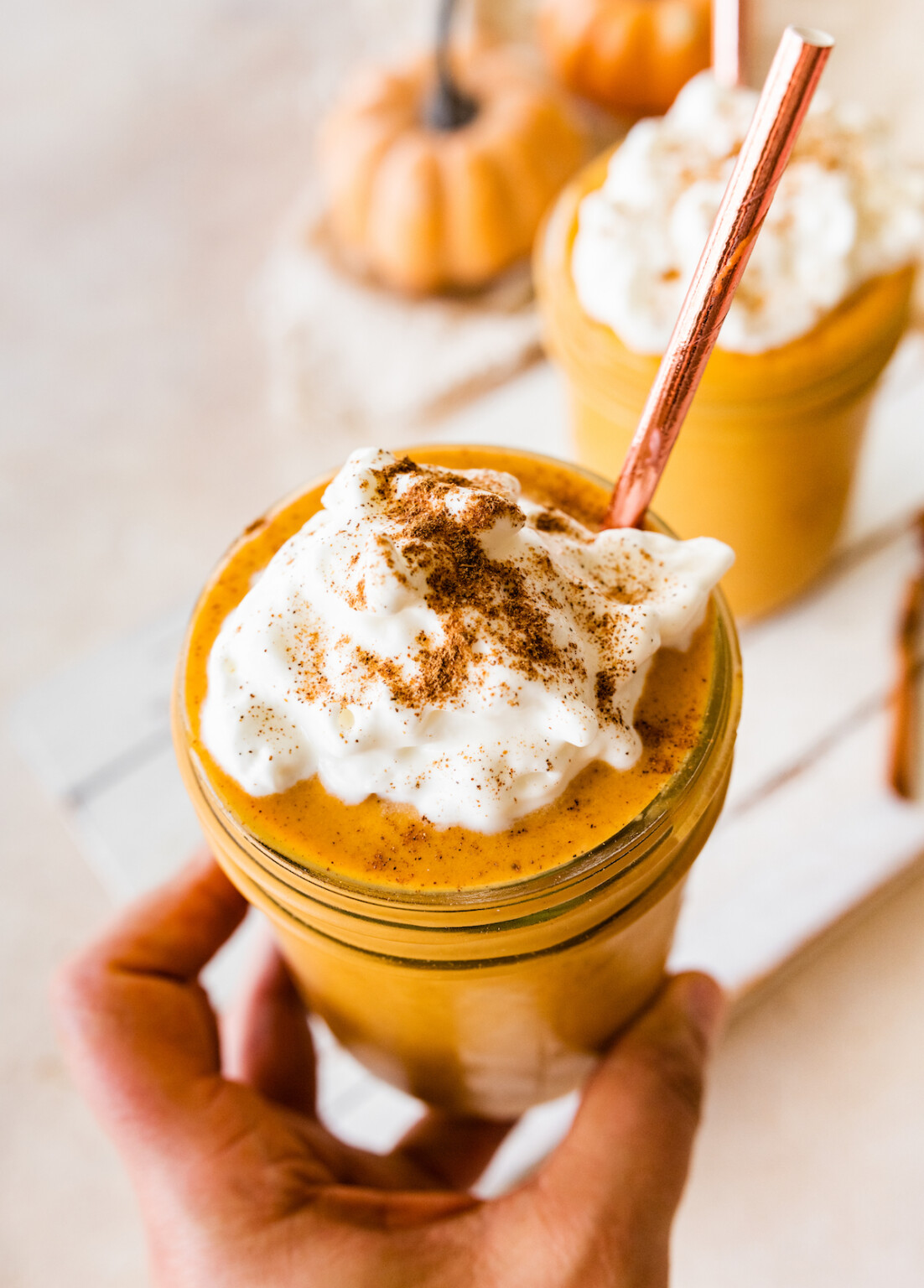 Pumpkin Protein Shake - Eating Bird Food