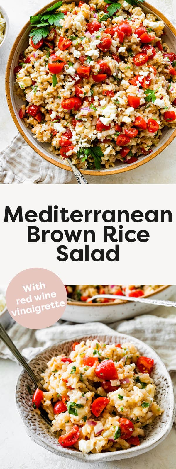 Mediterranean Brown Rice Salad - Eating Bird Food