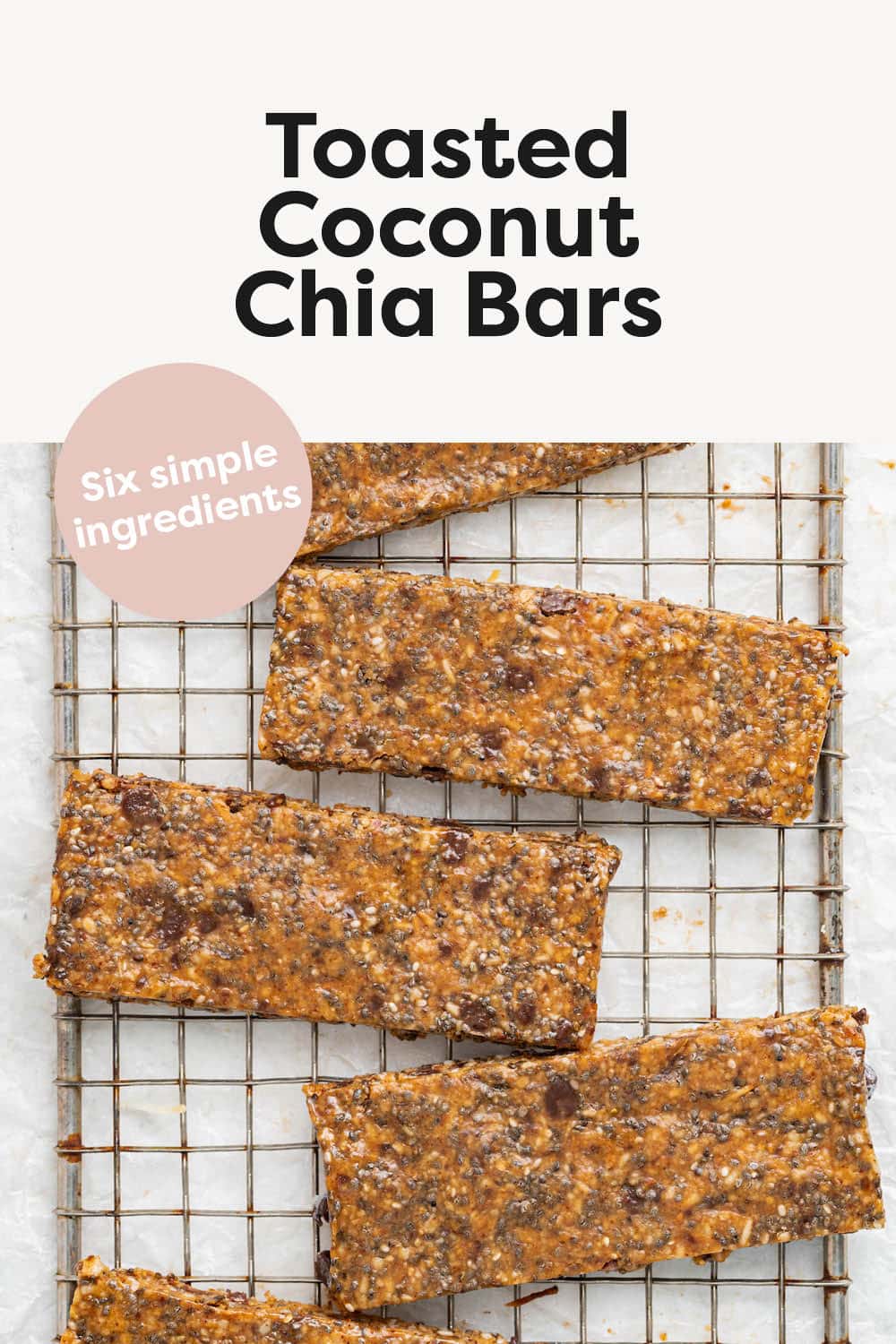 Toasted Coconut Chia Bars - Eating Bird Food