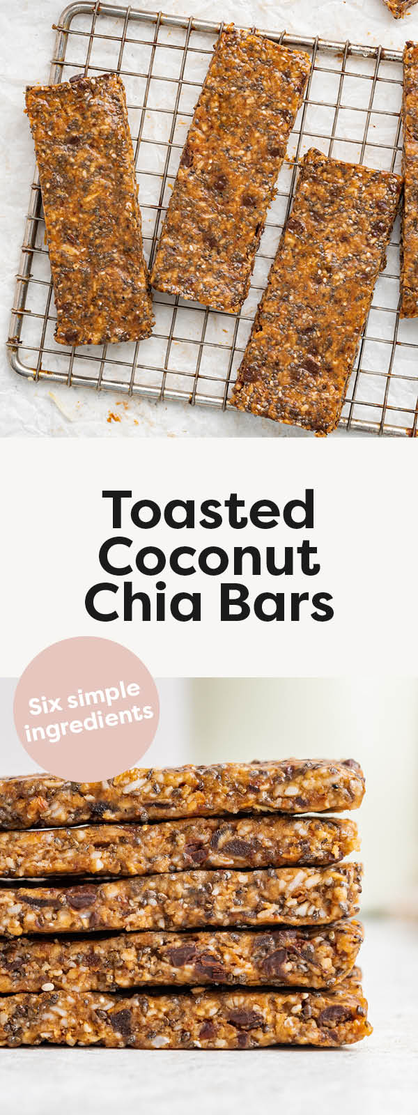 Toasted Coconut Chia Bars - Eating Bird Food