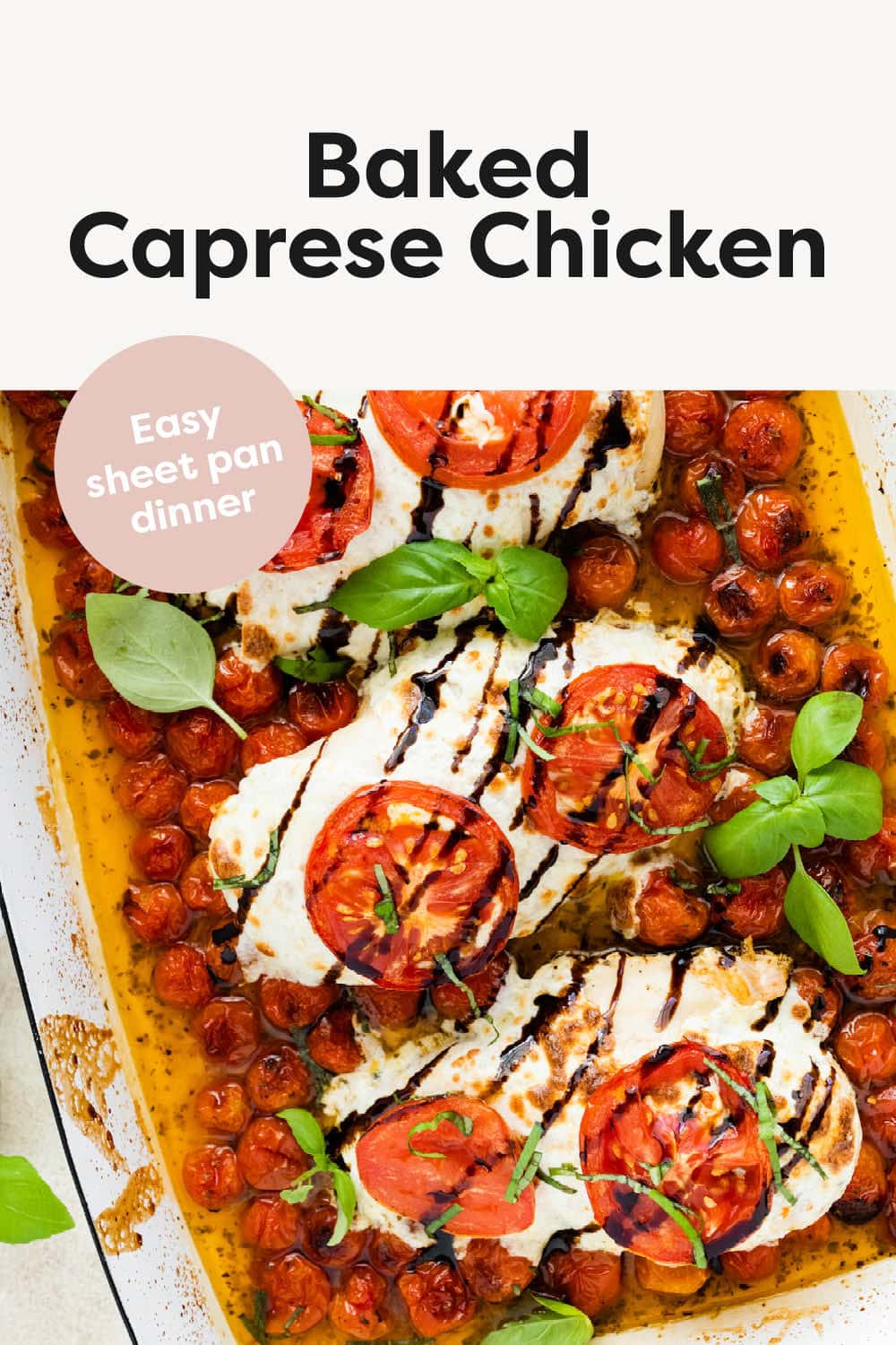 Baked Caprese Chicken - Eating Bird Food