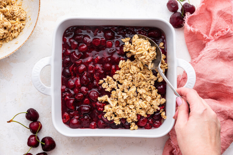 Cherry Crisp - Eating Bird Food