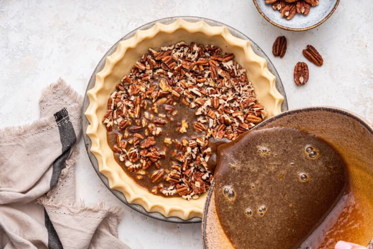 Easy Pecan Pie (Without Corn Syrup) - Eating Bird Food