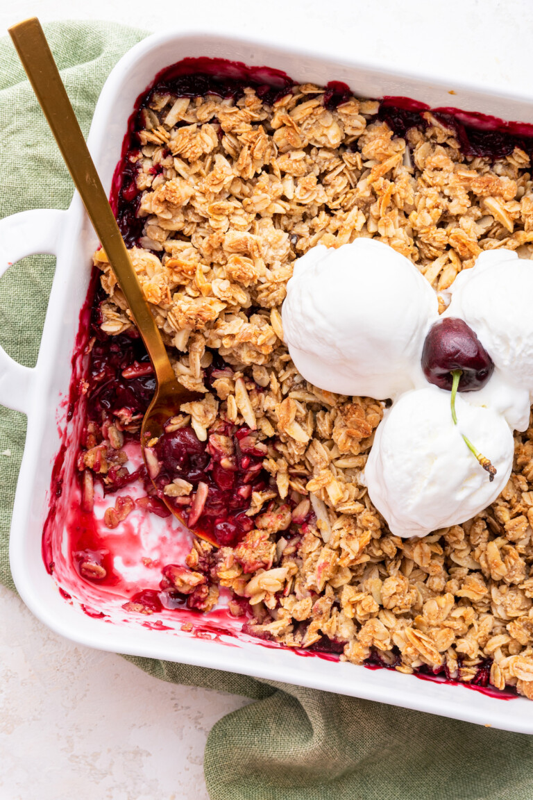 Cherry Crisp - Eating Bird Food
