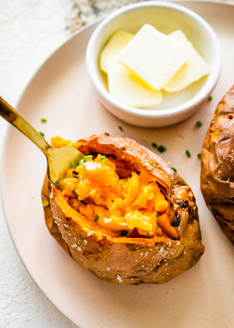 Baked Sweet Potato - Eating Bird Food